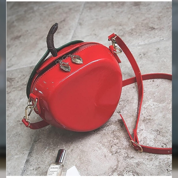 Bags | Fun Artsy Red Cherry Purse | Poshmark